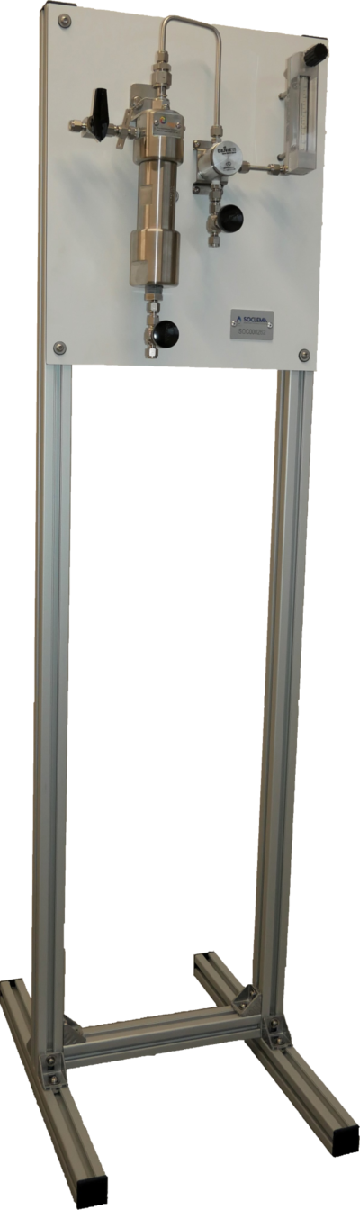 Sample conditioning panel for mass spectrometer coupling - Soclema